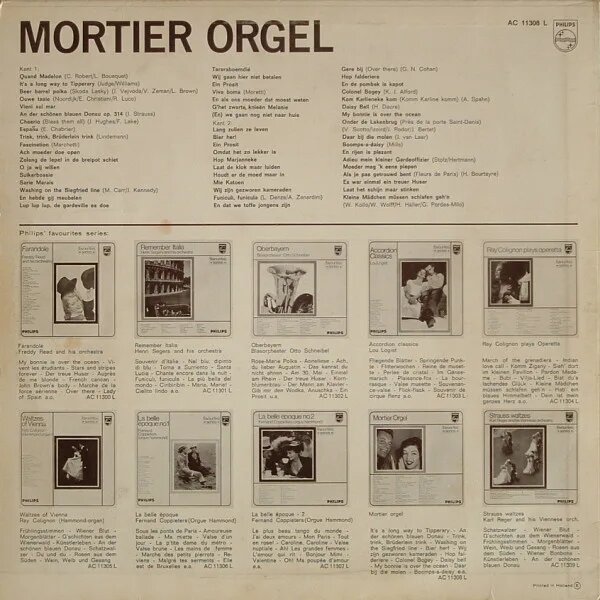 Mortierorgel - Mortier Orgel VG+ — фото 1