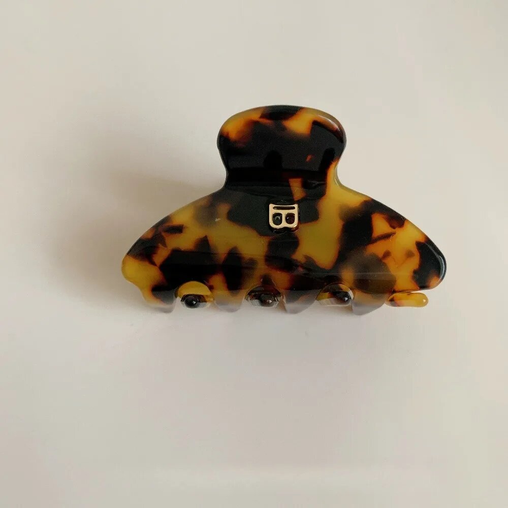 Заколка для волос краб, ацетат, Large tortoiseshel
