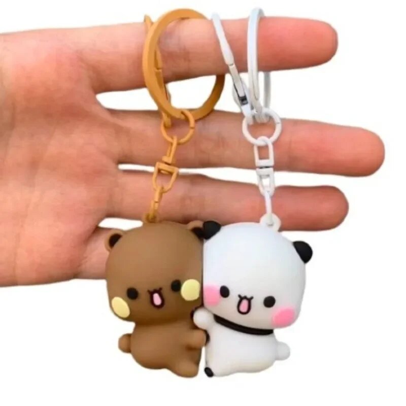 Магнитный брелок Bubu Dudu Panda: милая мультяшная фигурка, подвеска для рюкзака, парный аксессуар, фантастический подарок