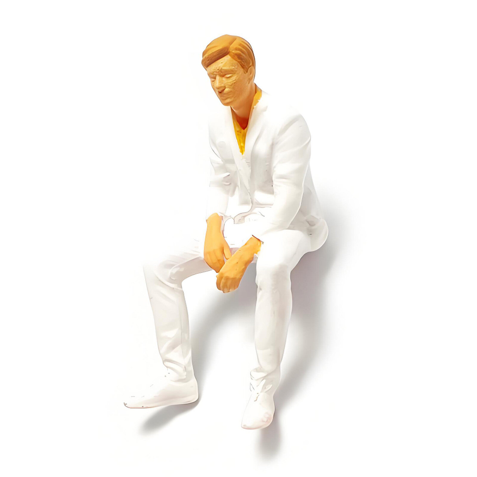 Миниатюрные сидячие фигурки из смолы 1:64 для декора мхом,