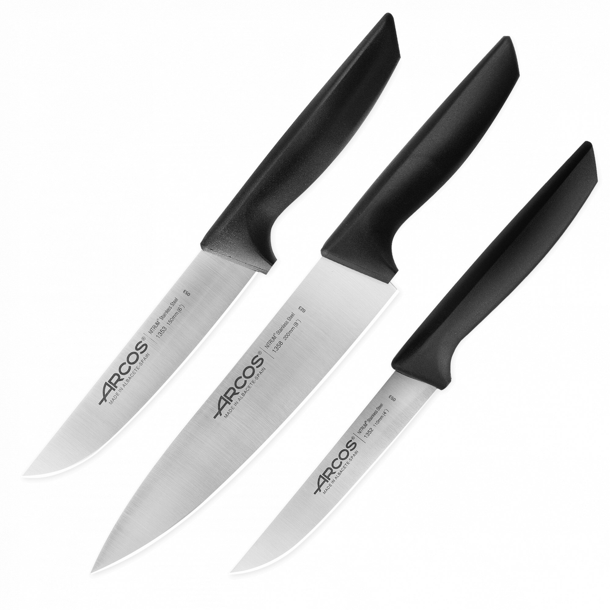 Набор кухонных ножей ARCOS Niza 818000, 3 ножа, 10см/15см/20см