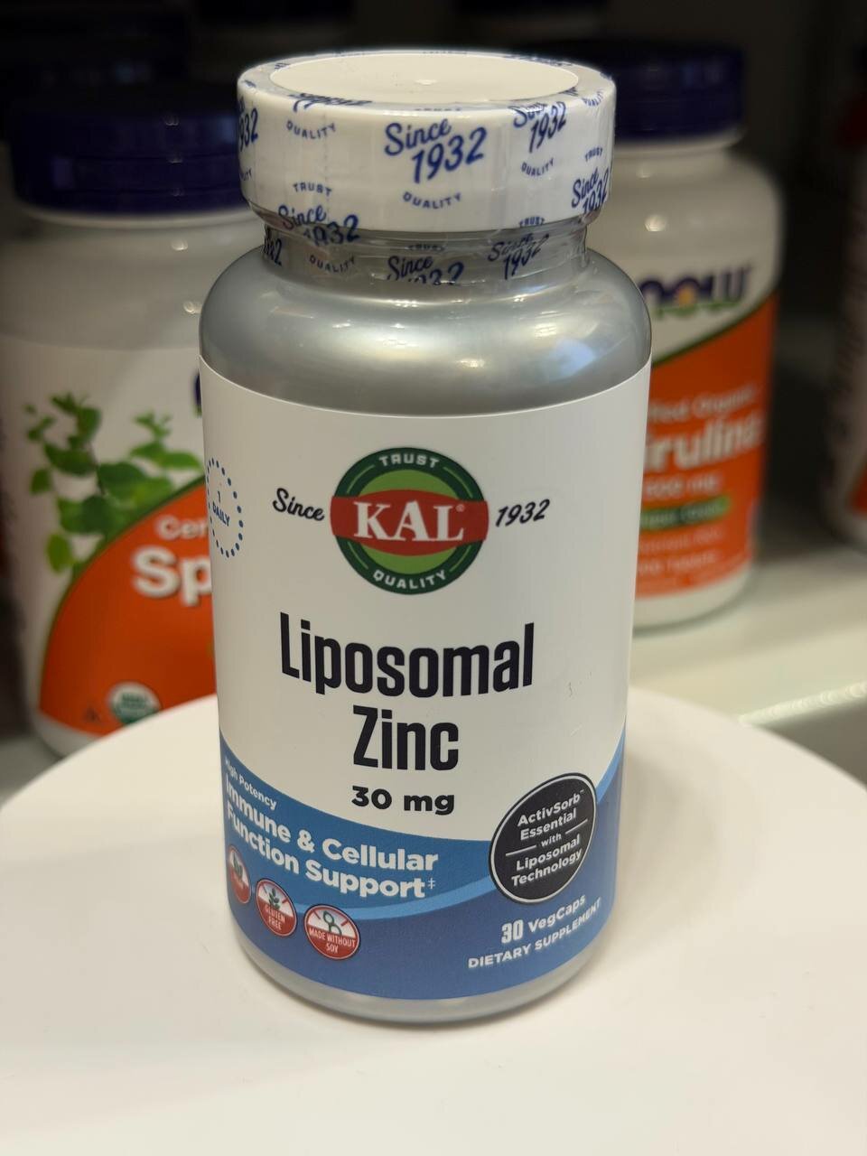 Kal Liposomal Zinc - Липосомальный цинк для кожи, волос, ногтей и нервной системы 30 капсул