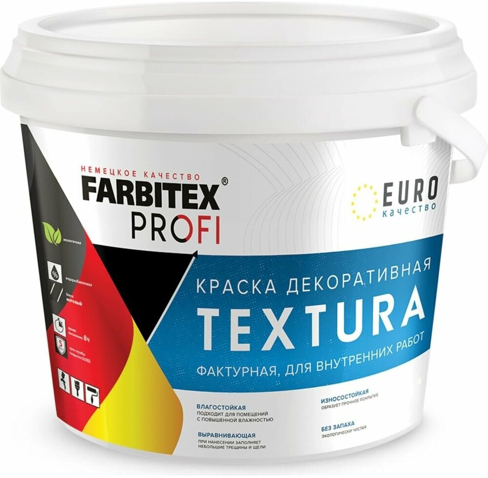 Акриловая декоративная краска Farbitex Textura (фактурная; 7 кг) 4300008183
