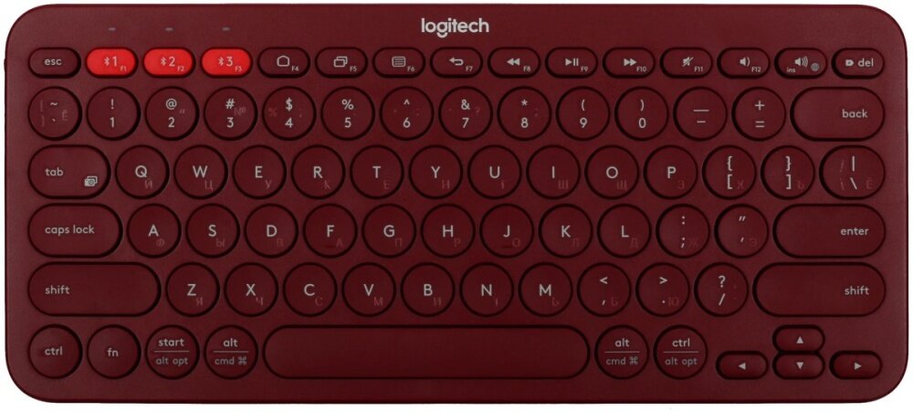 Клавиатура Logitech K380 красный
