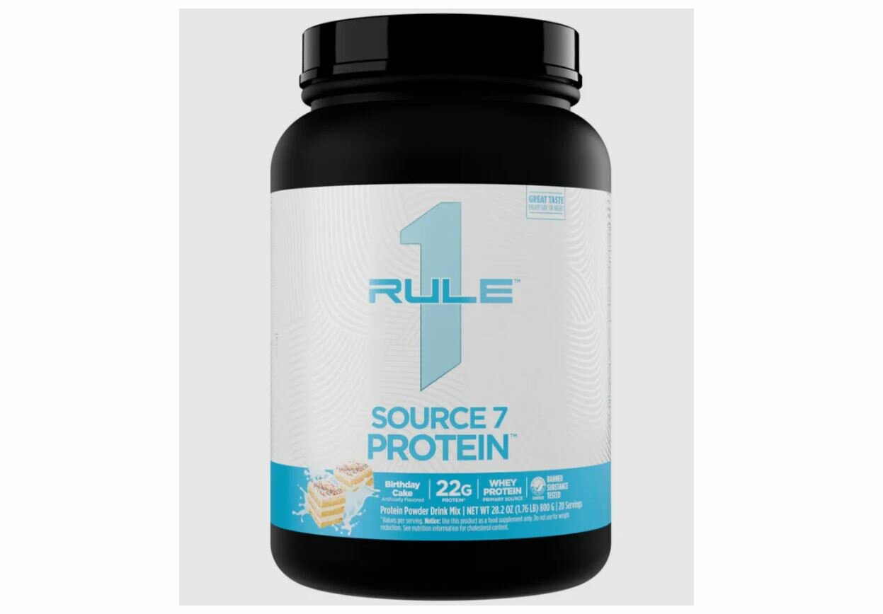Rule One SOURCE7 PROTEIN Протеин 0.9 кг (Birthday Cake) Праздничный торт
