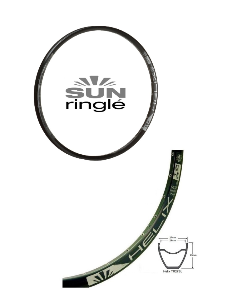 Обод 29" 32h SunRingle Helix TR27 SL Sleeved Black (RM8E14P13605C)
