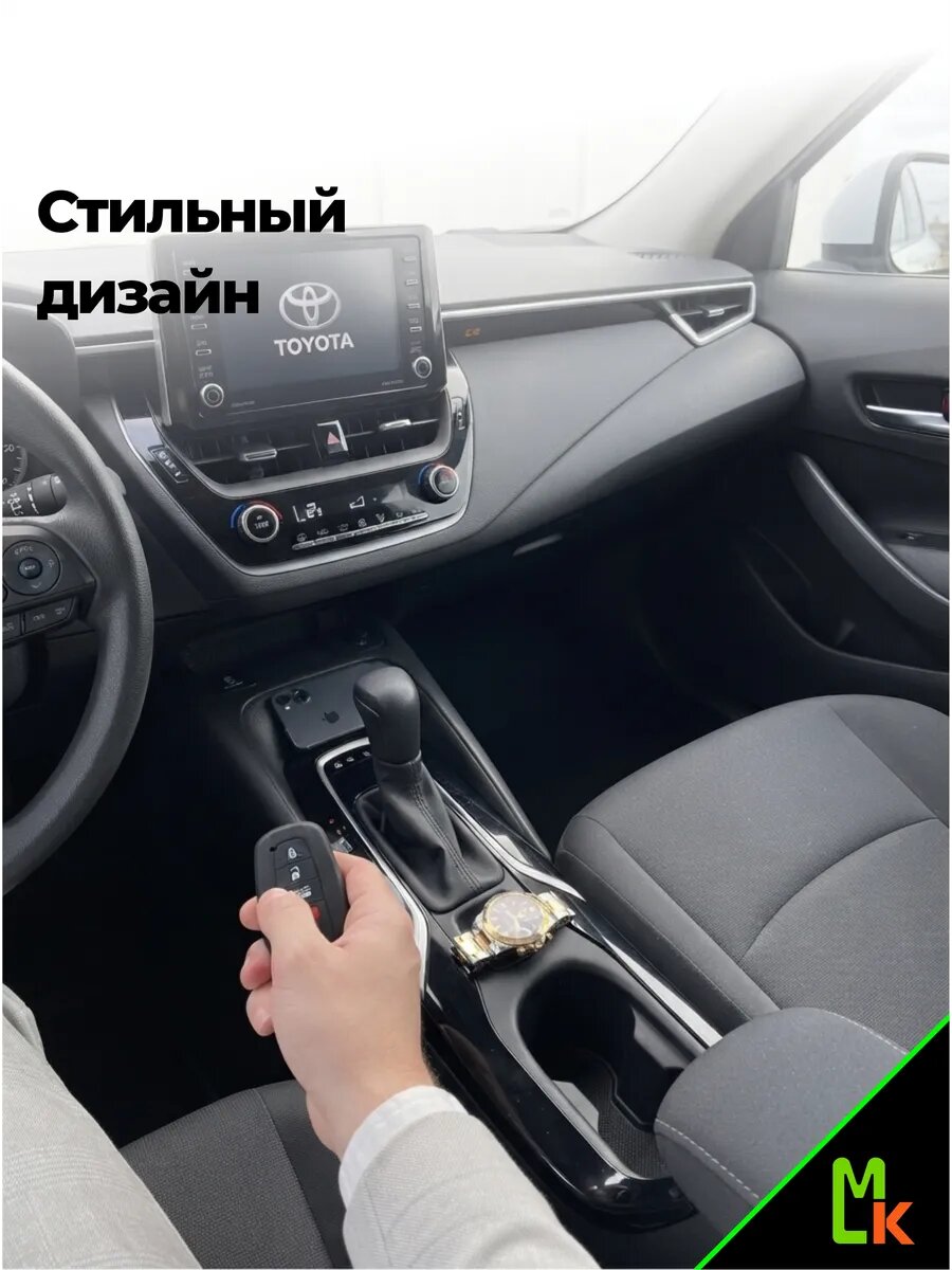 Чехол для ключа Тойота, силикон, 1 шт, черный — фото 1