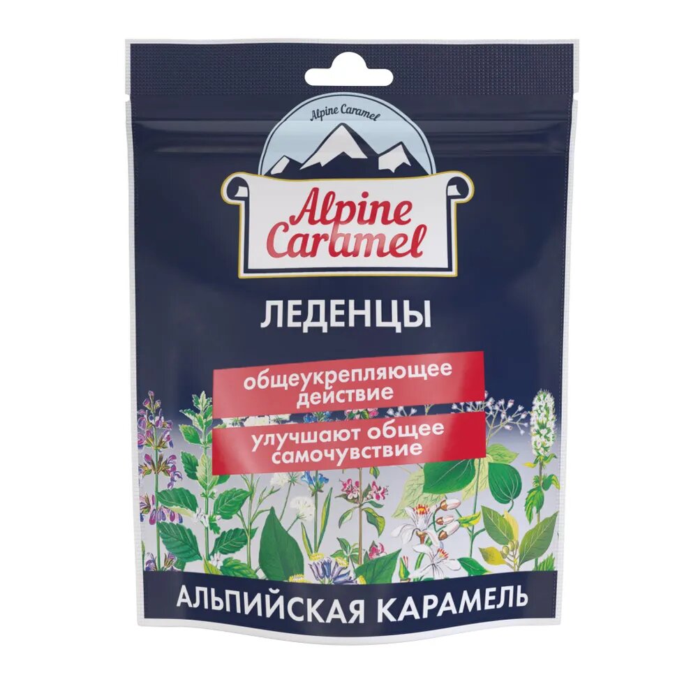 Alpine Caramel Альпийская карамель леденцы 75г