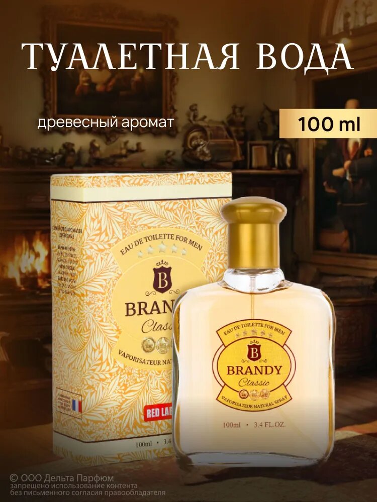 Туалетная вода мужская Brandy Classic 100 мл.