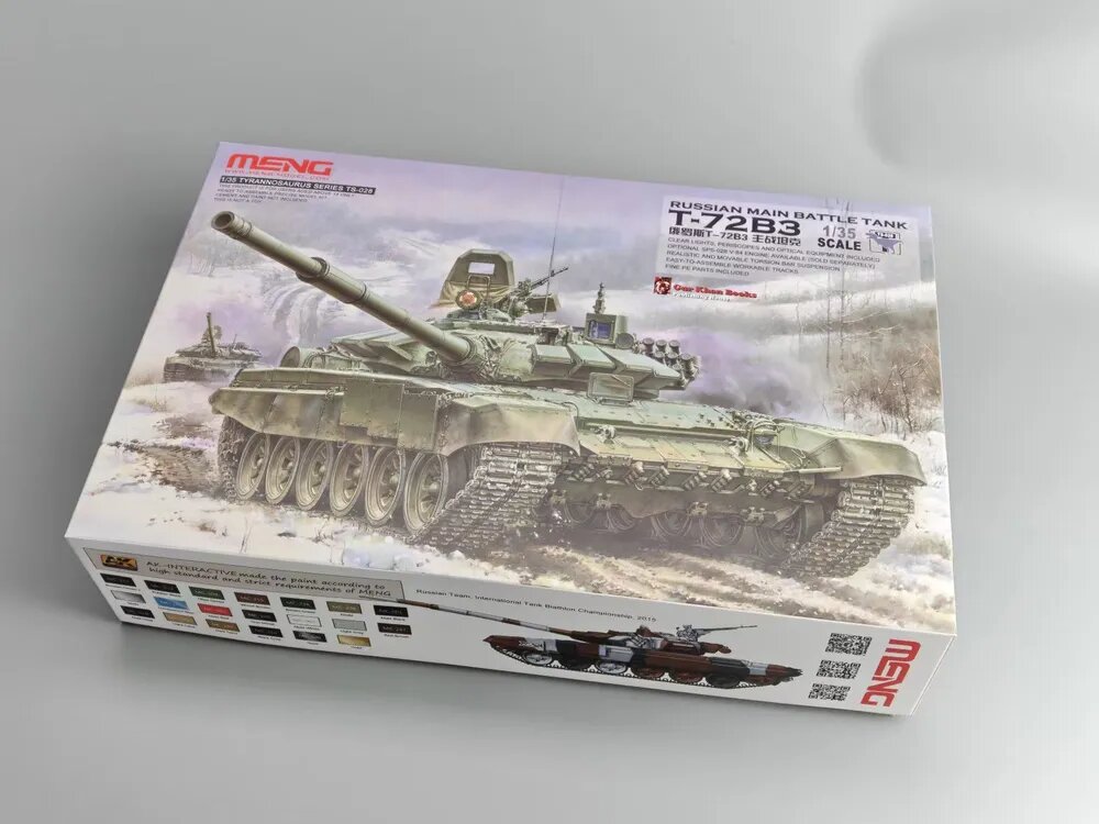 Meng Model TS-028 1/35 Российский главный боевой танк Т-72Б3 Статический набор моделей