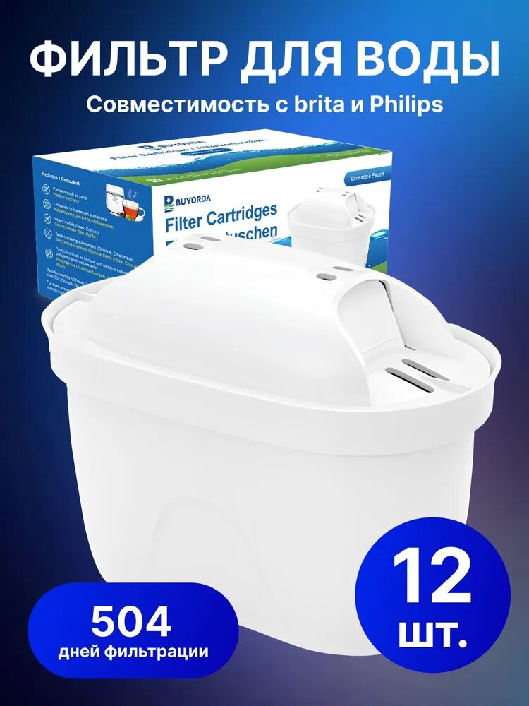Универсальные сменные картриджи для кувшинов-фильтров, многоступенчатая очистка от хлора, фтора, грязи и тяжёлых металлов