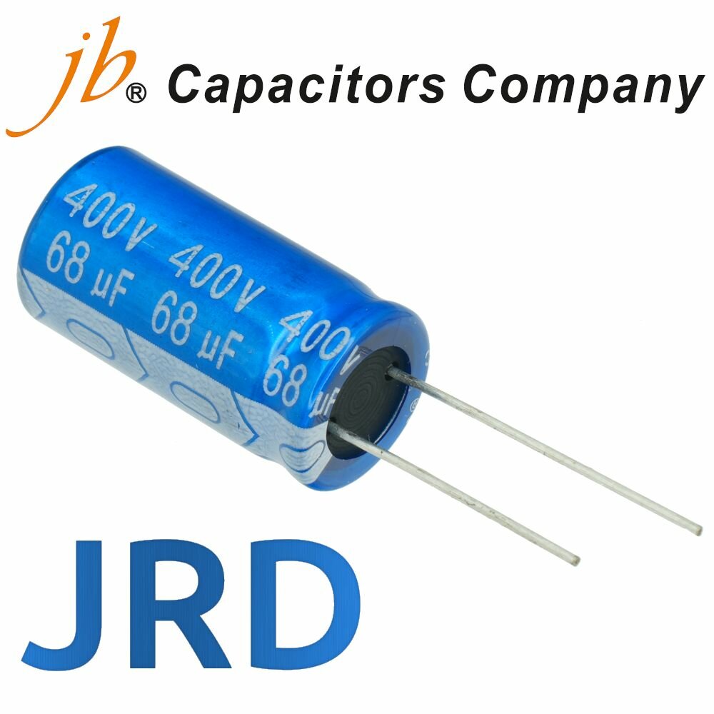 68мкФ 400В / JRD / 16x31 / 105 С / конденсатор электролитический (10шт)