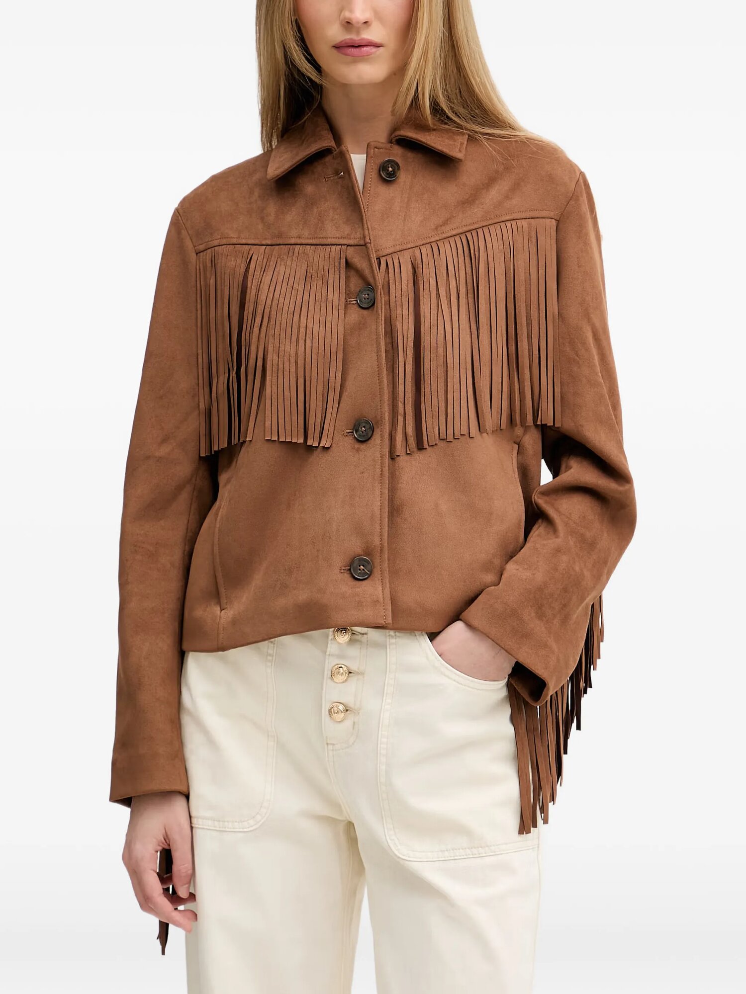 Куртка Fringe-detailing jacket