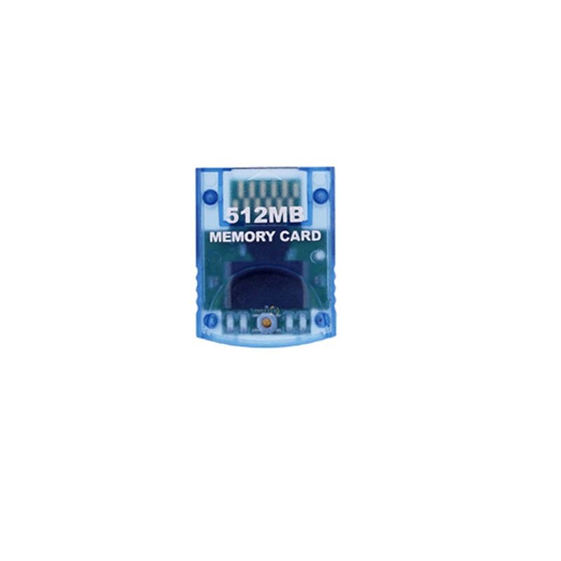 Игровая карта памяти karbeen для Wii, GameCube, NGC до 1024 МБ Синий, Naked 512MB Card