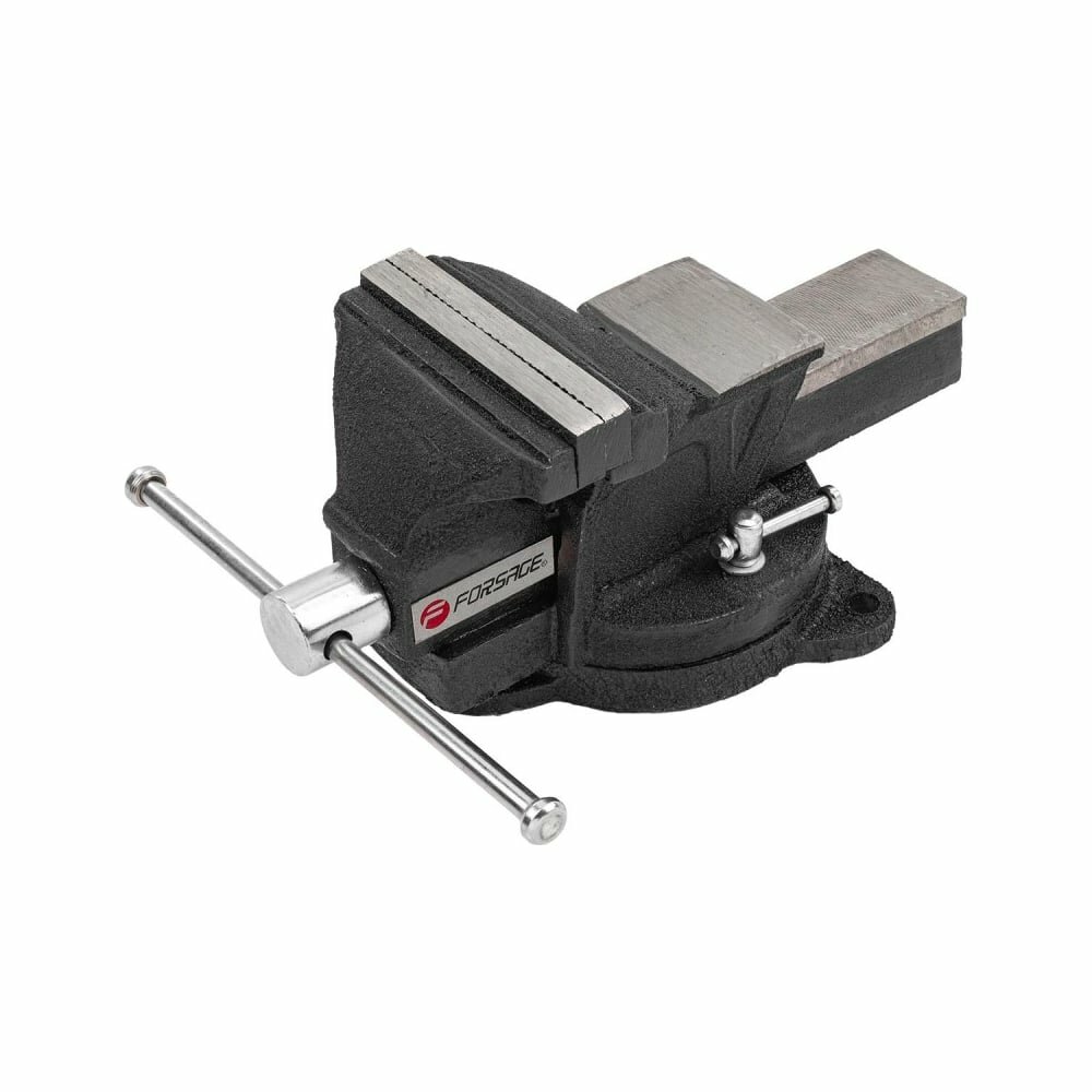 Тиски стальные поворотные с наковальней Forsage 4 (100мм) F-6540104(60507)