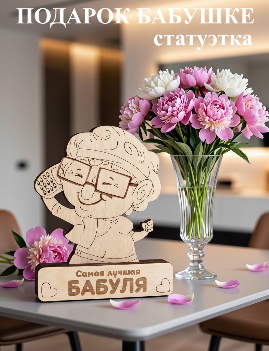 Статуэтка "Любимая бабуля". Подарок бабушке на день рождения, юбилей и 8 марта