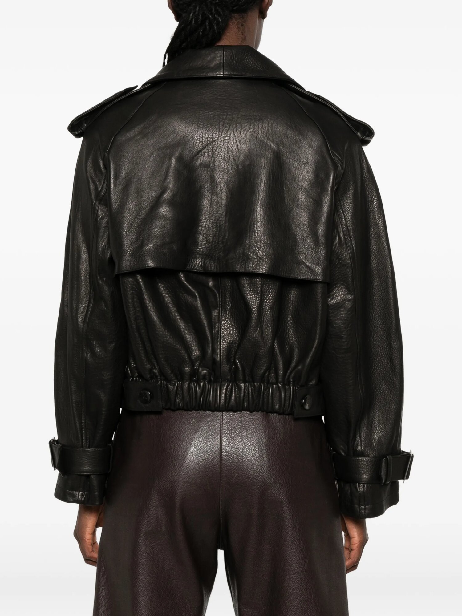 Куртка Giorgio Brato Double-breasted leather jacket, размер 44 — фото 1