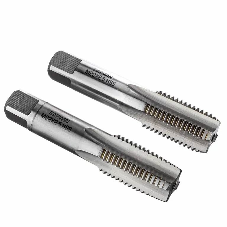 Метчики ручные M22x2.5, DIN 352, HSS, 6H, комплект из 2 штук GARWIN INDUSTRIAL GM-TC22250