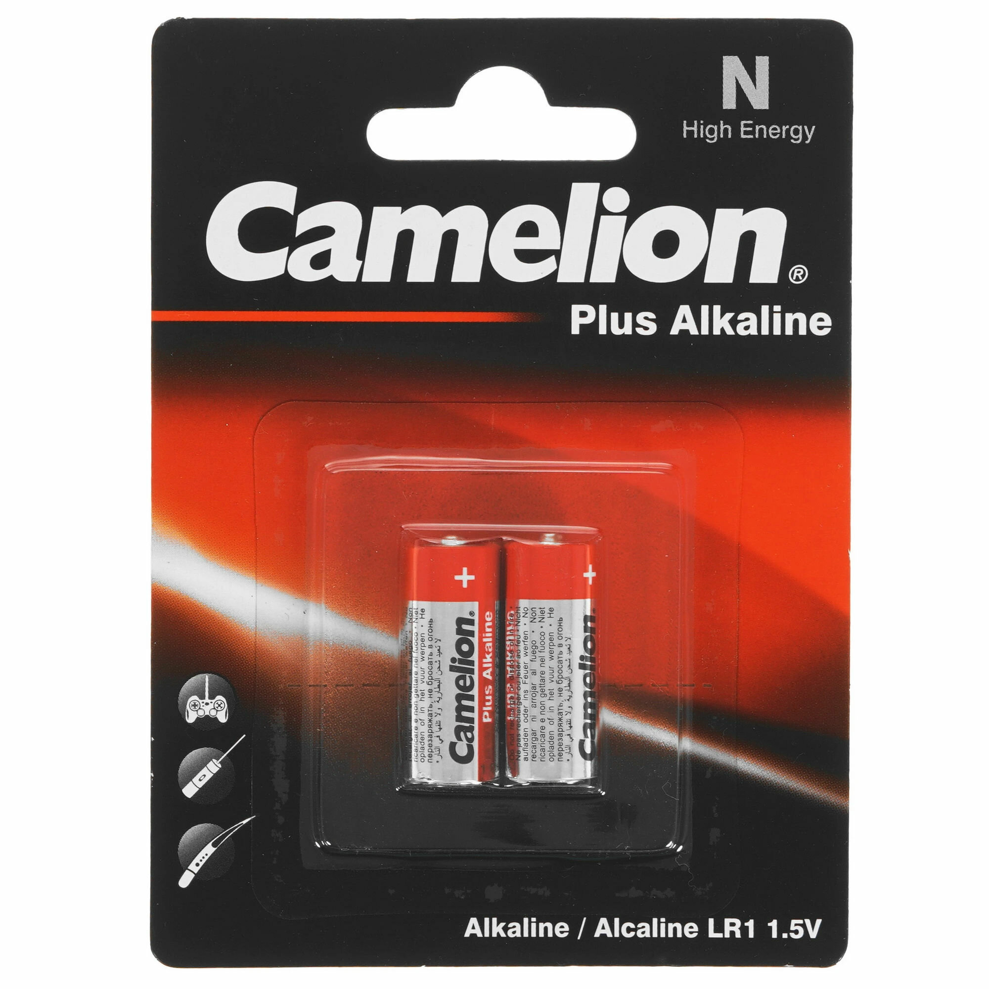 Батарейка (2шт) LR1 (MN9100) CAMELION Plus Alkaline 1.5В щелочная (алкалиновая) (бл/2)