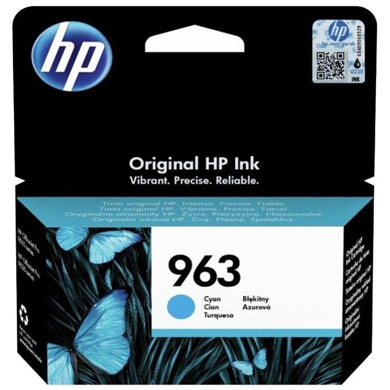 Картридж для принтера HP Струйный, 963, голубой, для OJ Pro 9010, 9020 (3JA23AE)