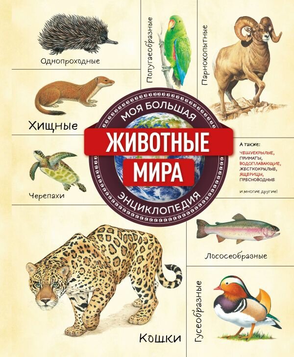 Книга ЭКСМО Животные мира. Моя большая энциклопедия, 2024