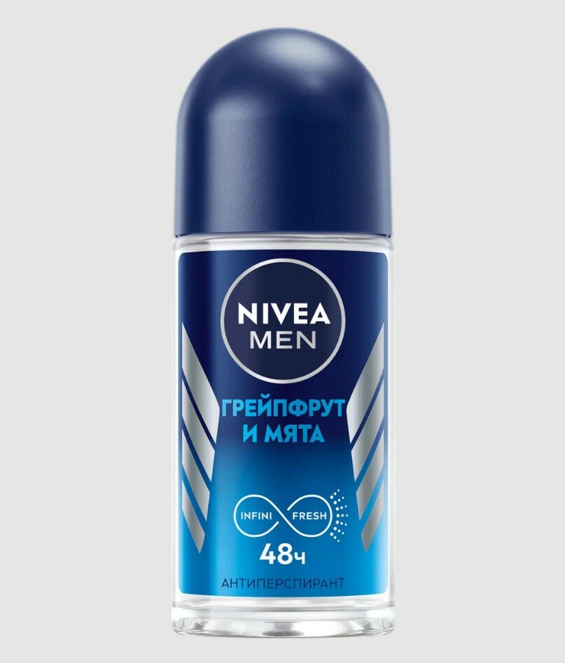 Антиперспирант Nivea "Men", Грейпфрут и мята, шариковый, 50 мл