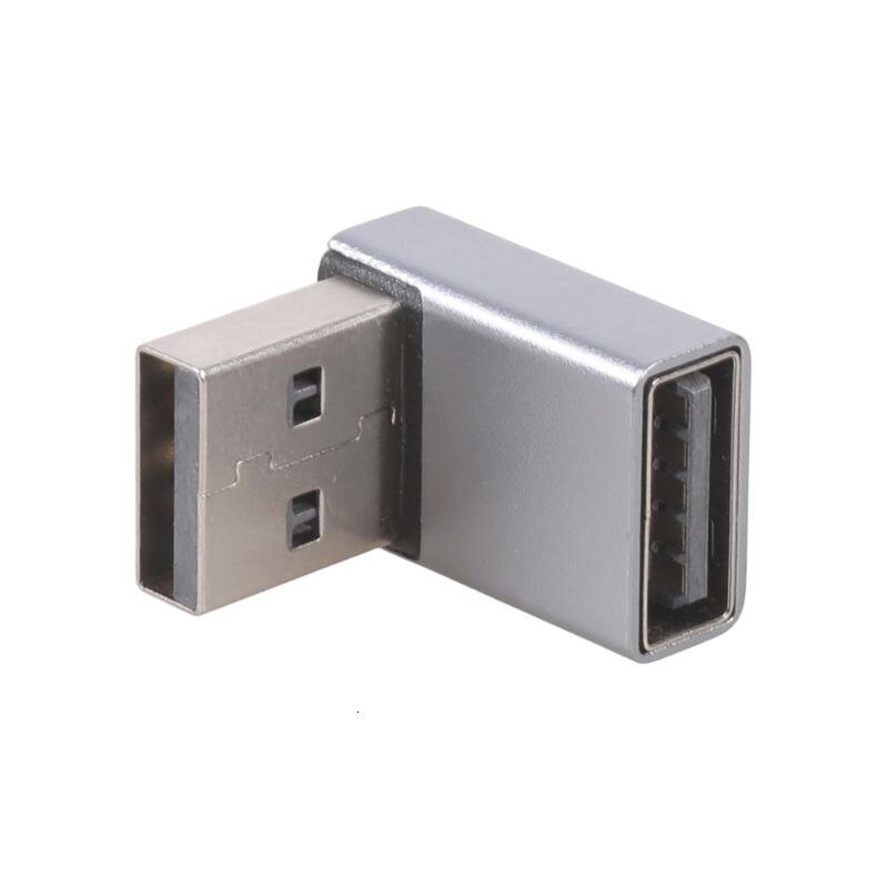 USB3.0 переходник 90°, Серый - вниз