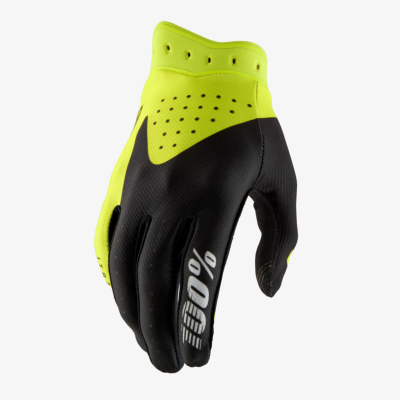 Мотоперчатки 100% ITrack Glove (Black/Fluo Yellow, M, 2026 (10044-00006))