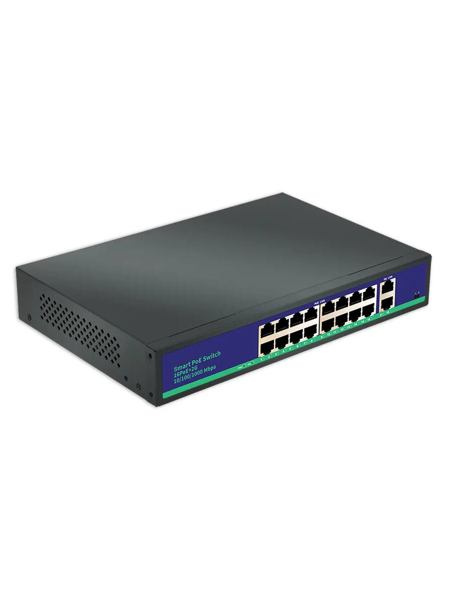 Коммутатор CARCAM Standard 16+2 Full Gigabit PoE Switch (ССG1620GB) — фото 1