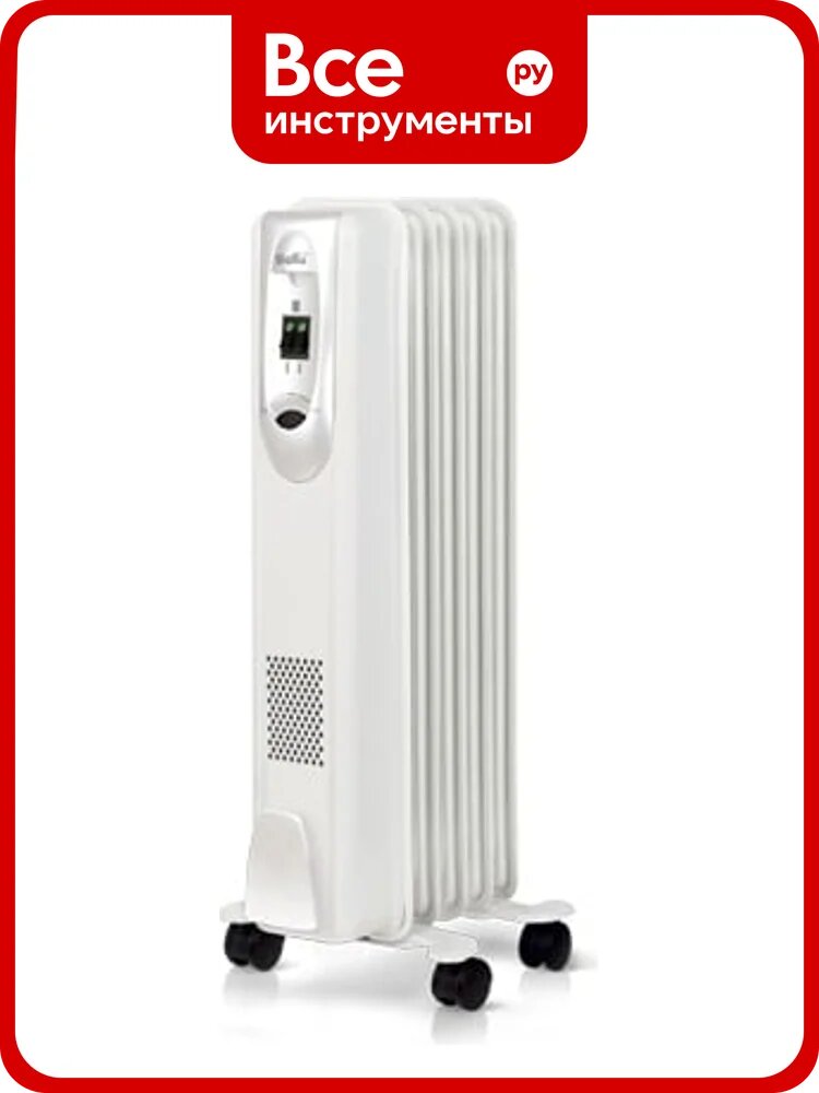 Масляный радиатор Ballu BOH/CM-05WDN НС-1071470 с регулируемым термостатом, со световым индикатором, белый