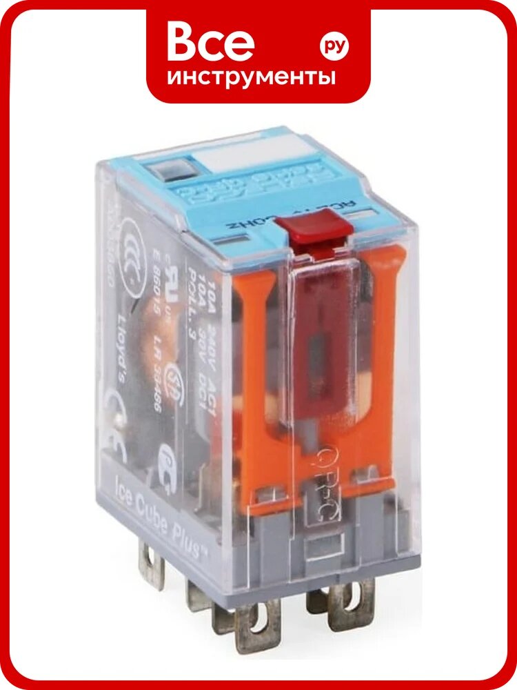 Промежуточное реле ComatReleco C7-A20DX/DC110V PN1038, двухконтактный силовой реле с защитой IP40, соответствие
