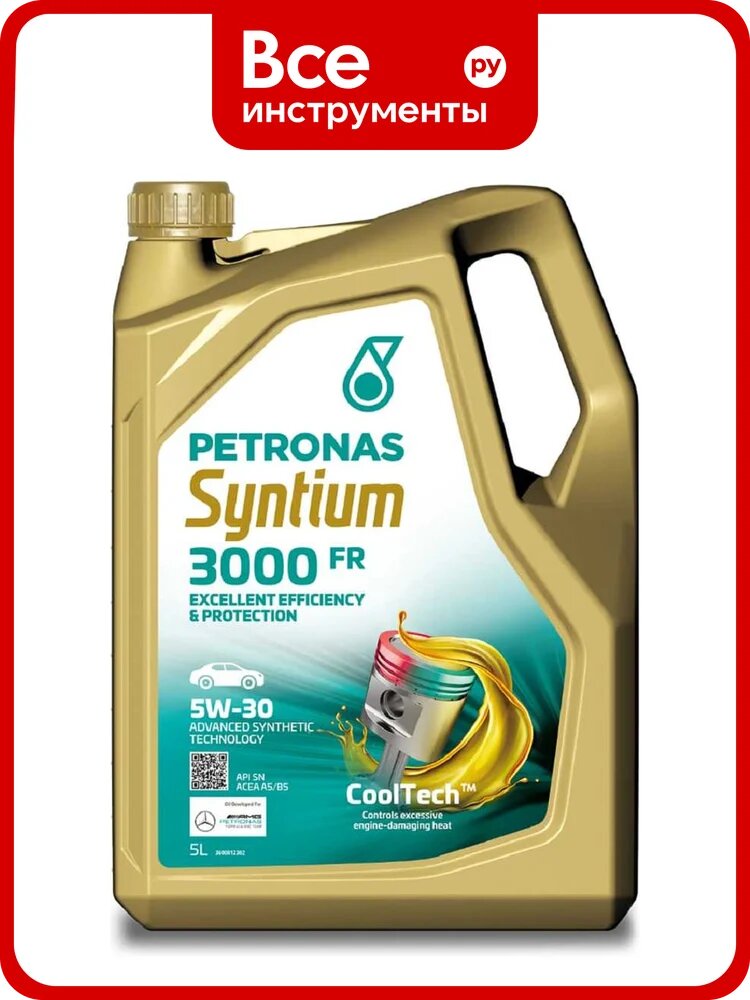 Моторное масло Petronas SYNTIUM 3000 FR синтетика 5W- 30, 5л 70260M12EU