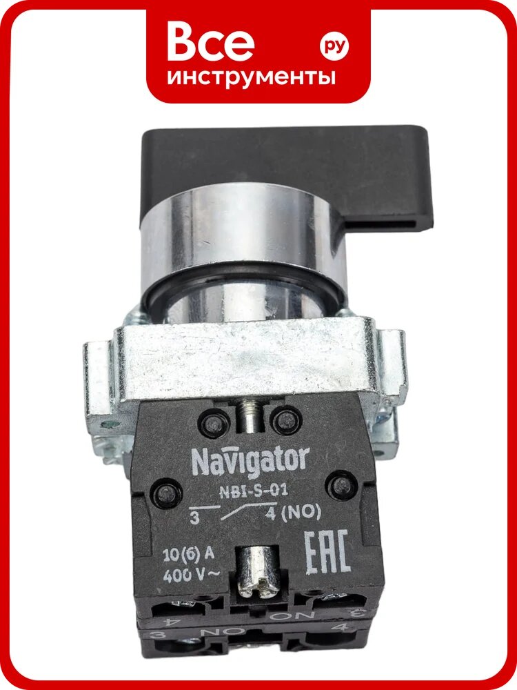 Переключатель Navigator 82 817 NBI-S-01 длинная ручка, 3P, d22мм, 2NO 82817
