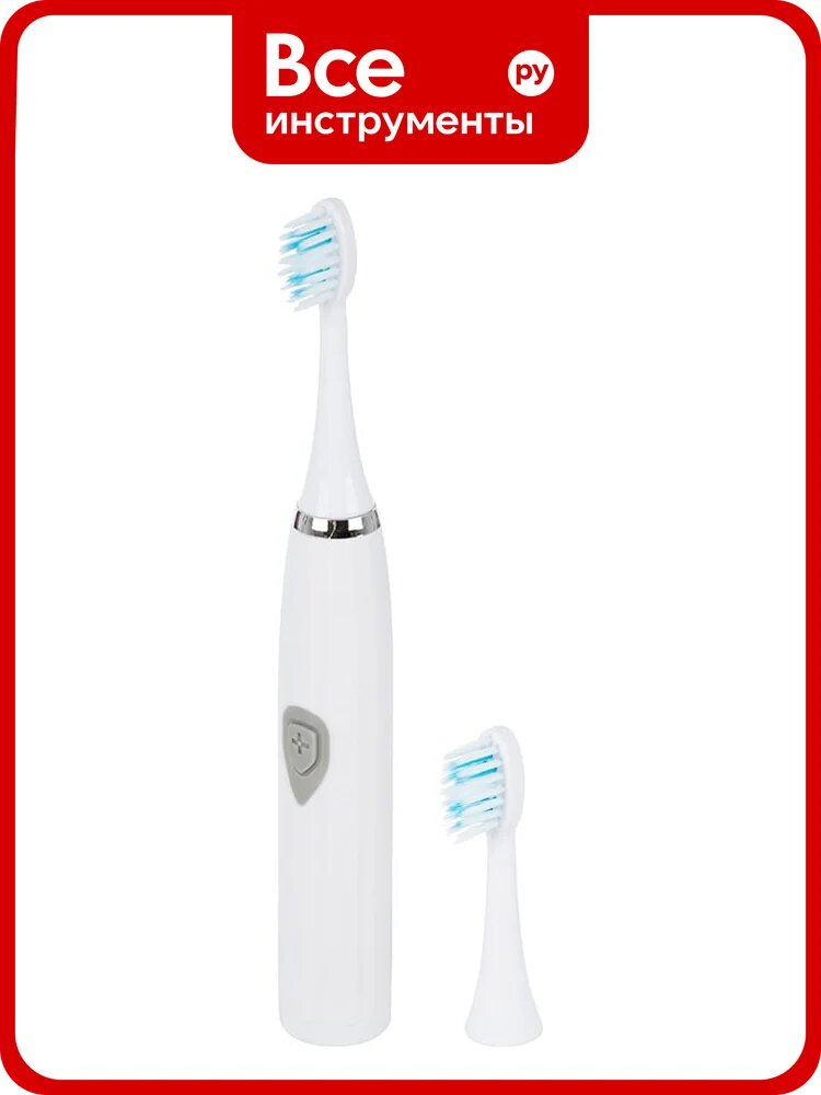Зубная щётка HomeStar HS-6004 с дополнительной насадкой белая 103588, для чистки зубов