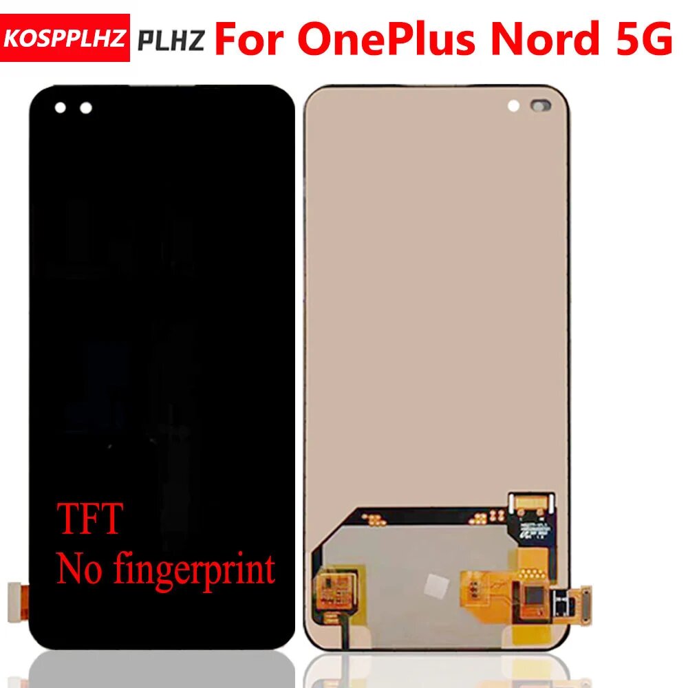 6,44 "TFT для OnePlus Nord 5G ЖК-экран, передний сенсорный экран, дигитайзер, замена для OnePlus AC2001 AC2003, ЖК-экран