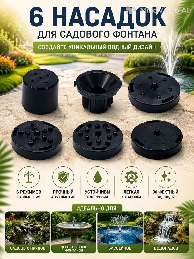 Фонтан садовый,1м3/час