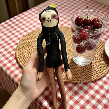 Игрушка мышь мягкая с каркасом из проволоки для подарка и художественной выставки стиль к