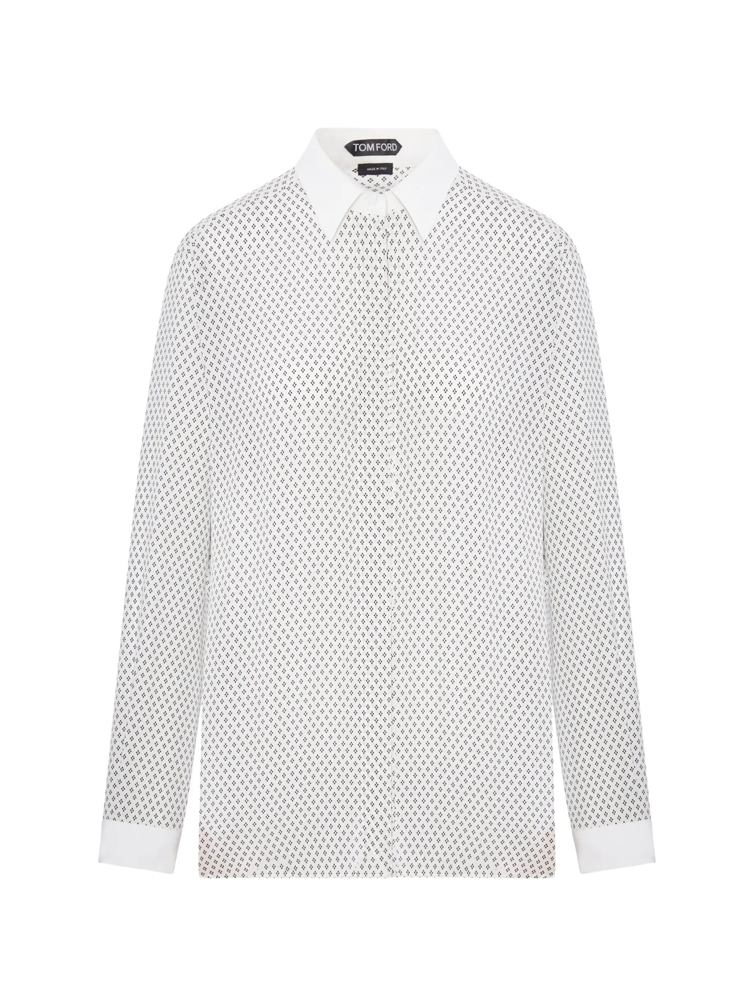 Рубашка Geometric-print silk shirt