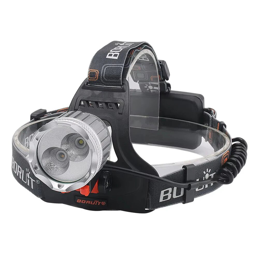 BORUiT 1188C двойной желтый налобный фонарь no battery