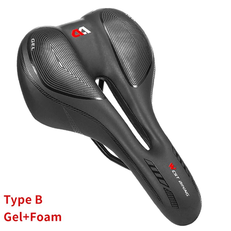 West Biking Гелевое седло для горных велосипедов Gel Filled B