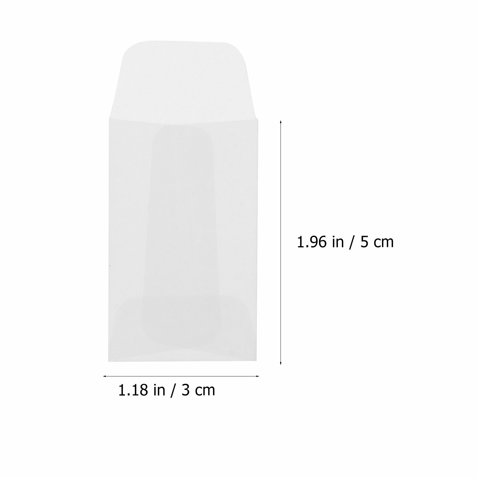 50 Шт Мини Бумажные Конверты Для Монет И Мелких Вещей 5.00X3.00X0.20Cm