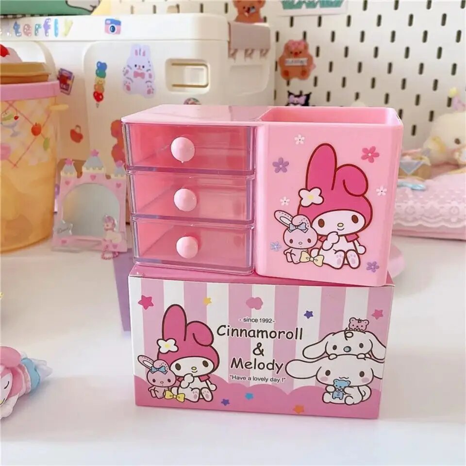 Настольный органайзер MINISO Sanrio Kuromi Cinnamoroll, Розовый