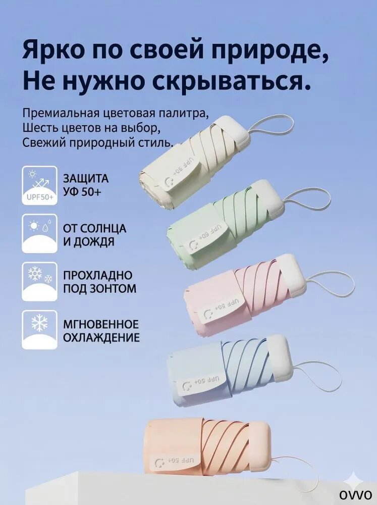 Зонт , зеленый, — фото 1
