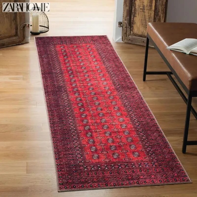 ZARA HOME Ковер Имитация кашемира, высота кашемира 7мм. Моющийся мягкий нескользящий ковролин подходит для гостиной и спальни. Столовая, ковры под столом, большие богемные современные абстрактные интерьерные ковры 160x80 см