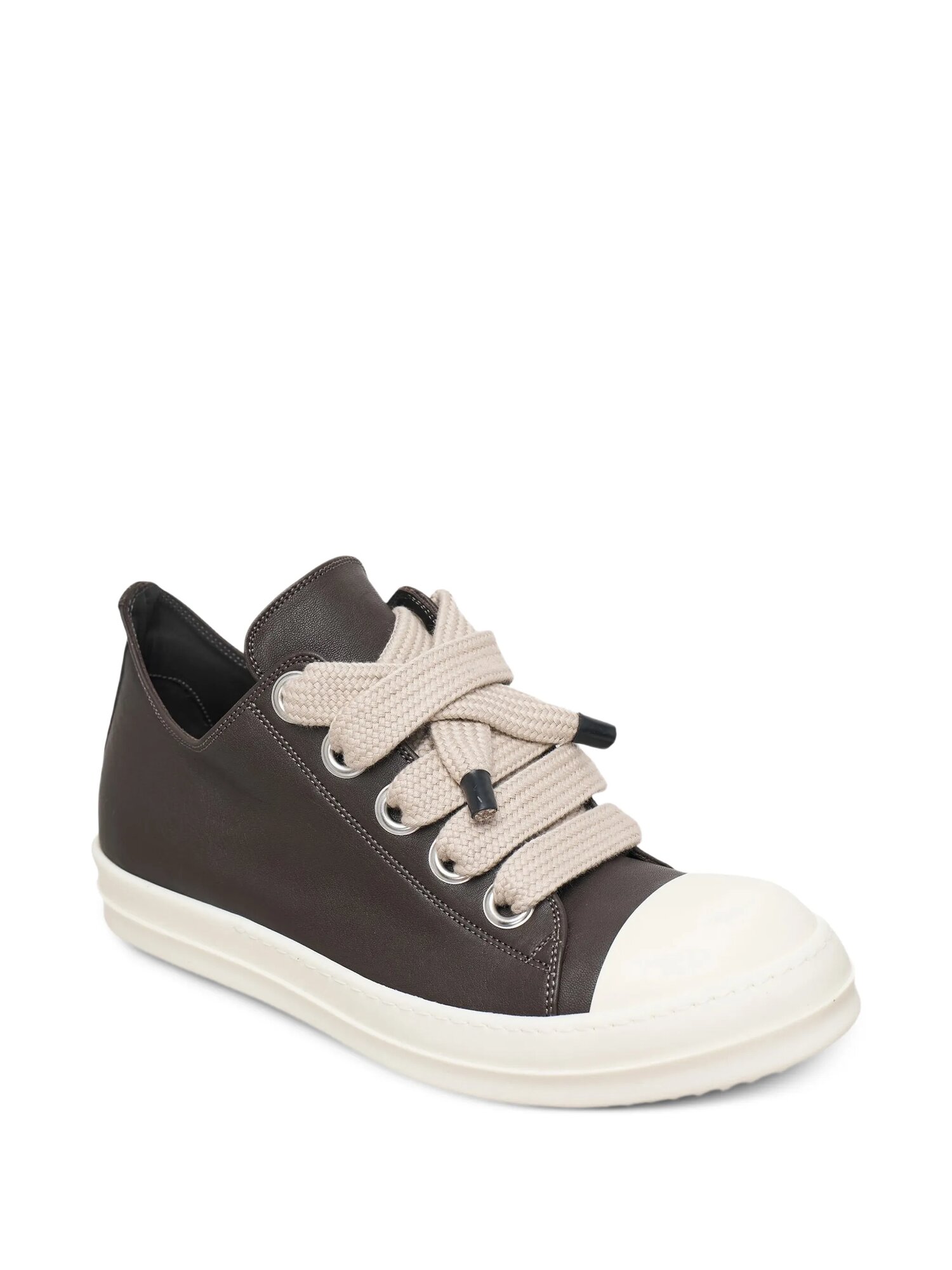 Кроссовки Rick Owens Jumbo Lace sneakers, размер 42 EU, коричневый/серый/оранжевый — фото 1