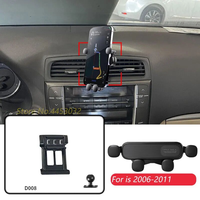 Автомобильный держатель для Lexus is 250 300 2006-2011, регулируемый кронштейн для GPS-навигации, горизонтальные аксессуары