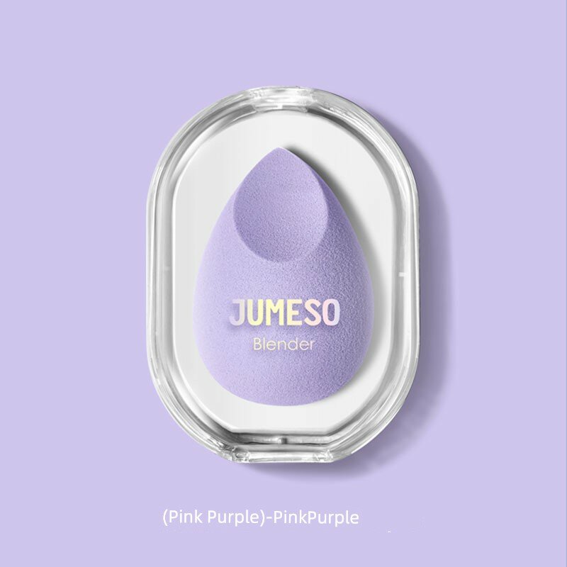 Профессиональный спонж для макияжа JUMESO, ультра-мягкий, не впитывает косметику, сухой и влажный, розово-фиолетовый