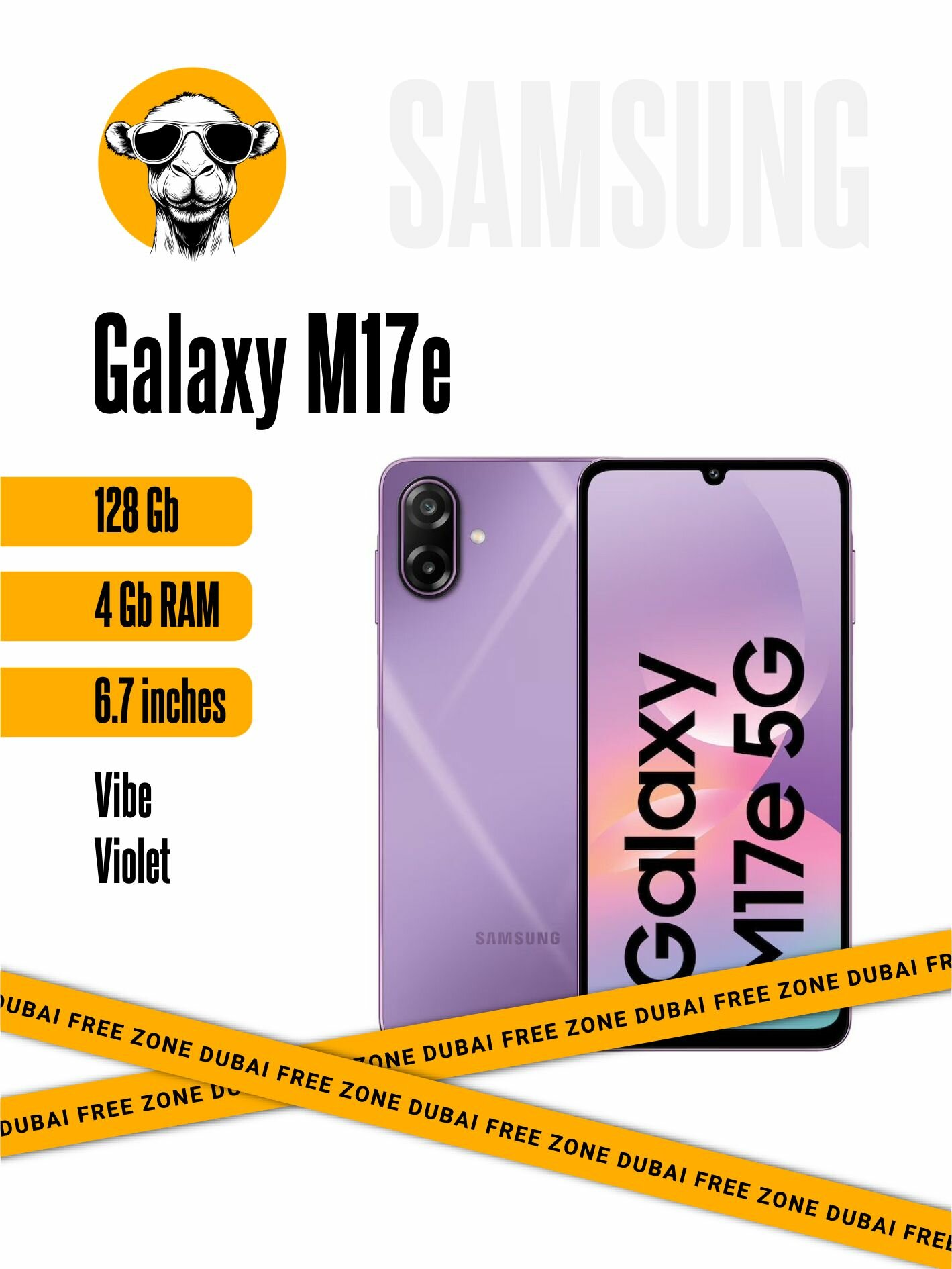 Смартфон Samsung Galaxy M17e 4/128GB Vibe Violet
