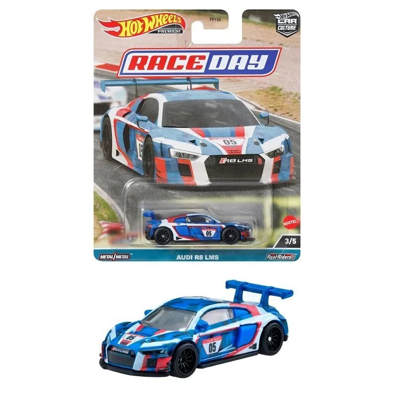Машинка коллекционная Mattel Hot Wheels Premium Car Culture: FPY86 AUDI R8 LMS