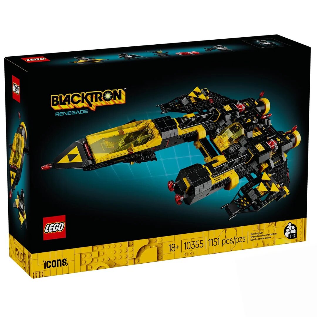 Конструктор LEGO Icons 10355 Blacktron Renegade, 1151 деталей, 18+
